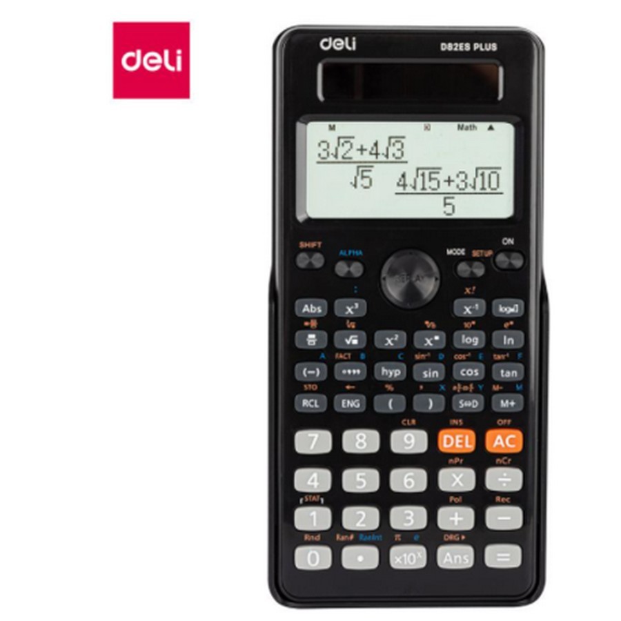 Deli Scientific Calculator 252F-textbook display (BLACK) | SIPLah ...