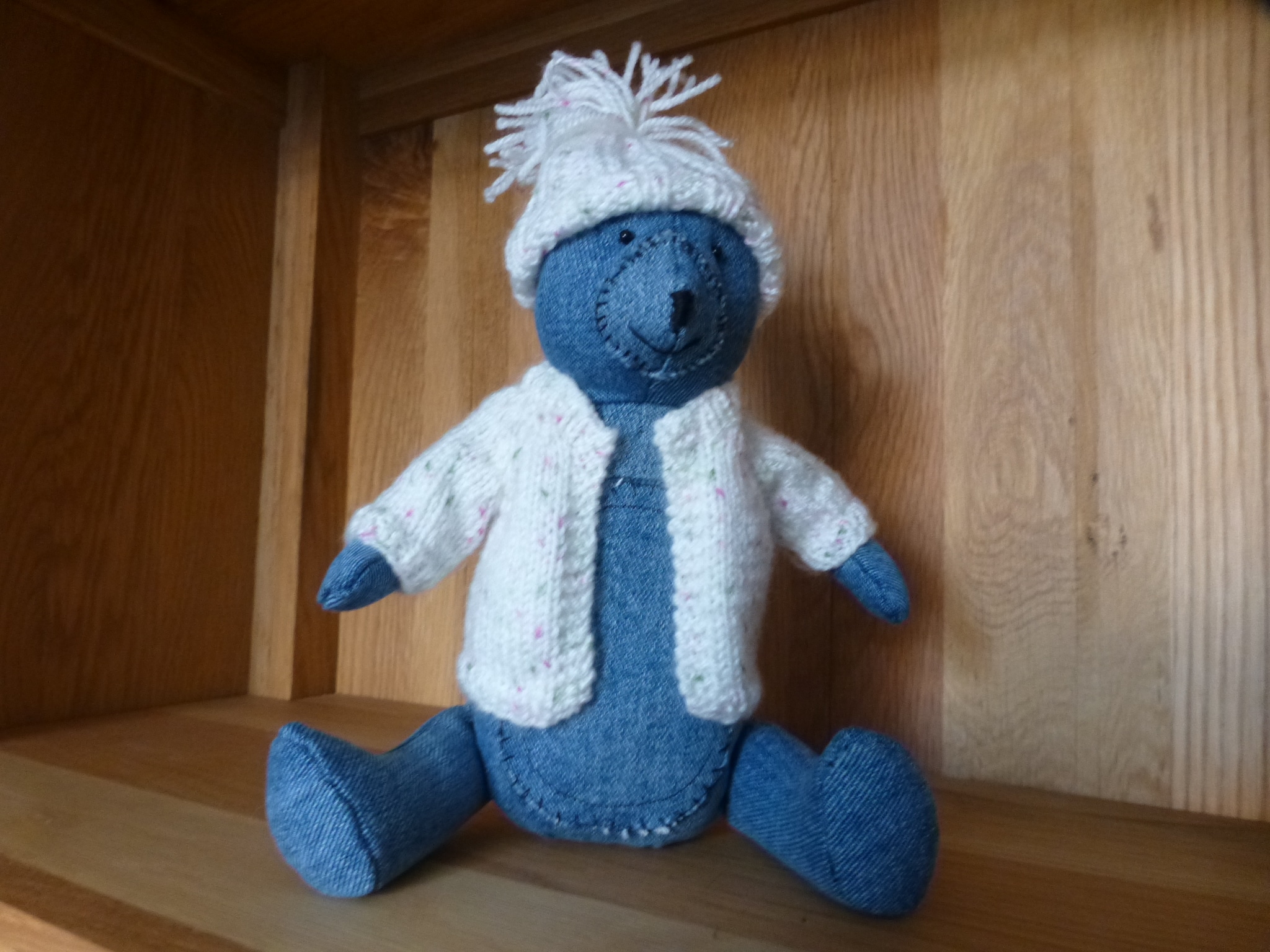 teddy bear shelf sitter - ornament - nursery decoration • Made By Mums