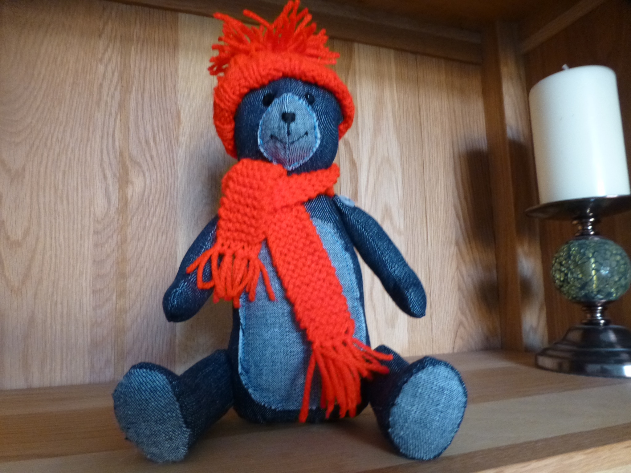 Teddy Bear Shelf Sitter - Nursery decoration ornament • Made By Mums