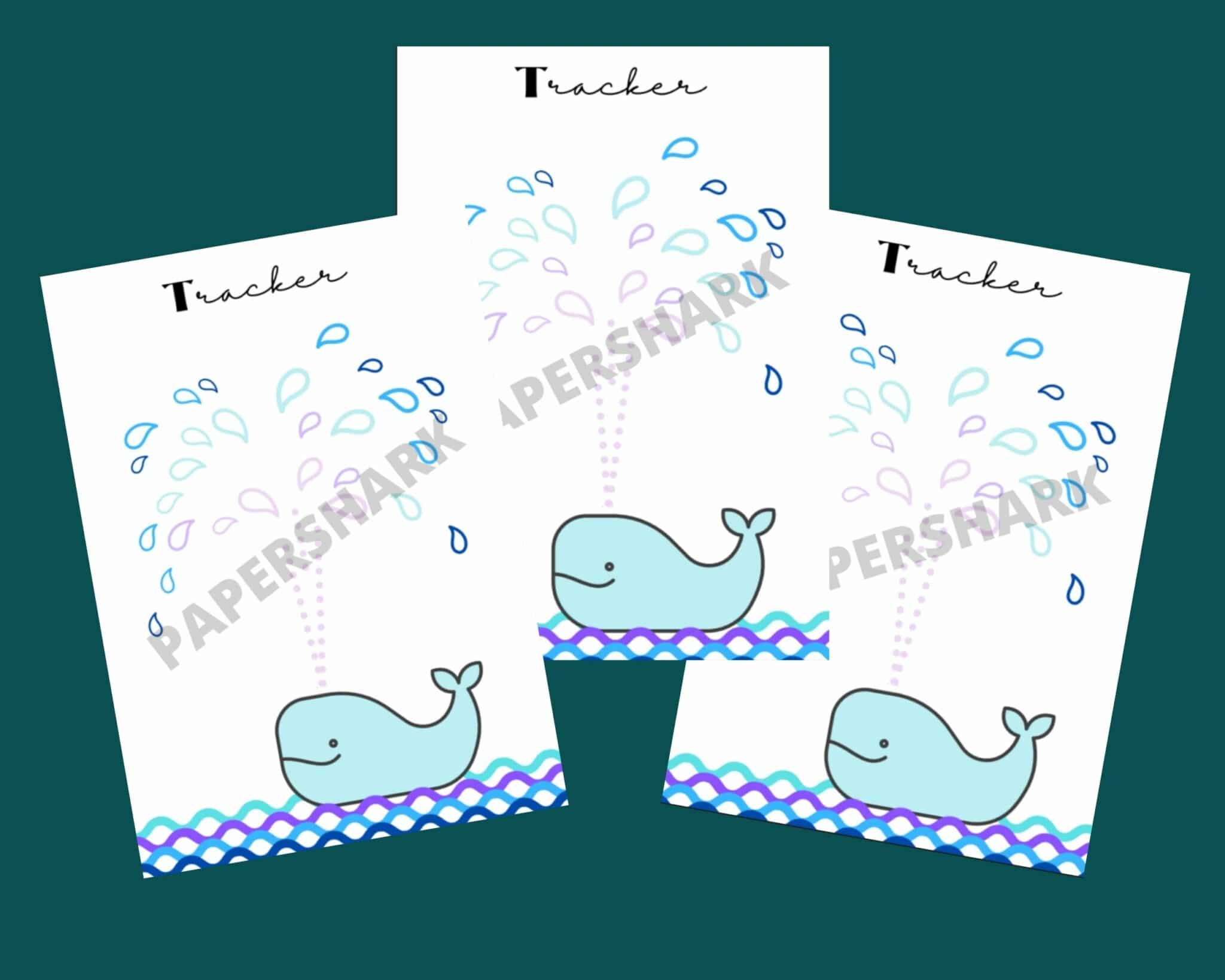 Whale Tracker Set- Colour Bujo • Made By Mums