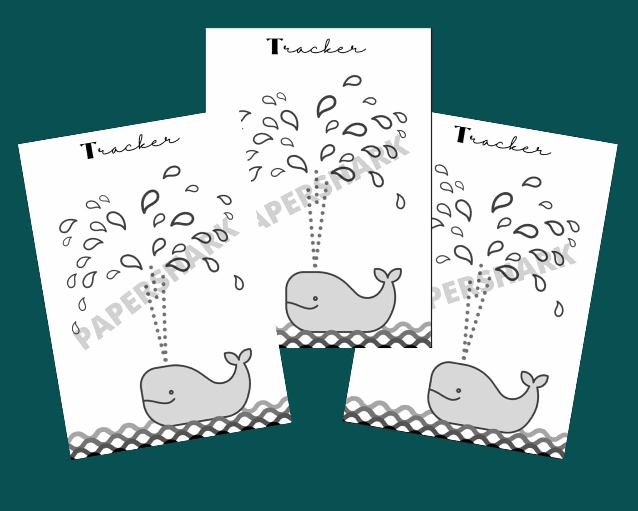Whale Tracker Set- Plain Bujo • Made By Mums