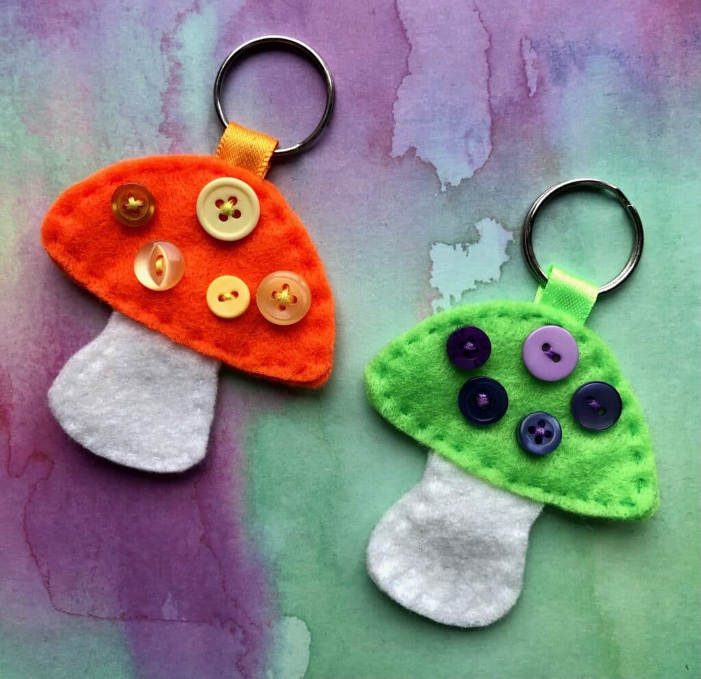 Mushroom Keyrings • Made By Mums