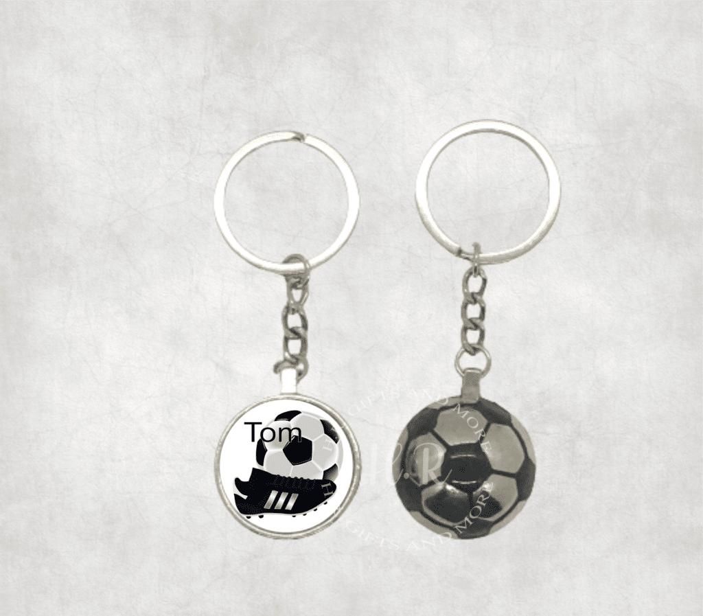 Personalised Football Key Ring • Made By Mums