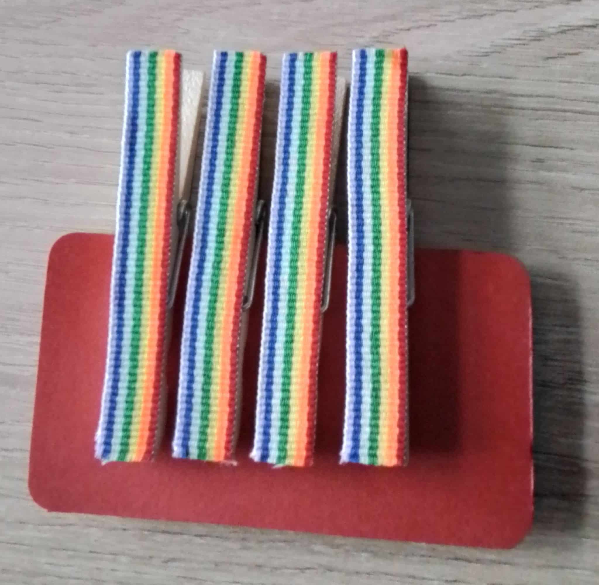 Coloured Magnetic Pegs, Fridge Magnet, Magnetic Note Holders - Rainbow ...
