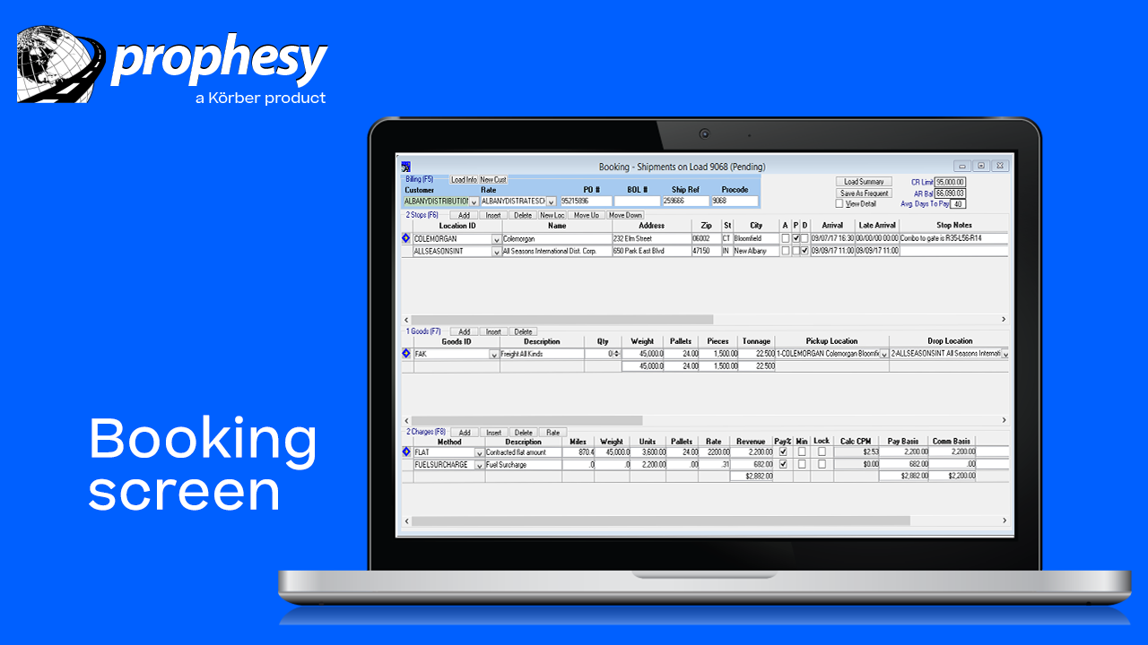 Highjump Prophesy Dispatch Software | Geotab Marketplace