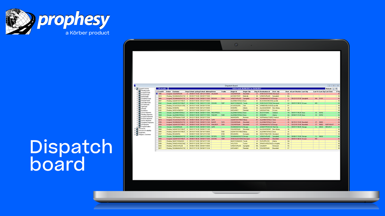 Highjump Prophesy Dispatch Software | Geotab Marketplace