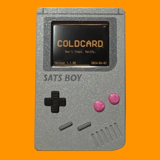 SATSBOY - Fun and Opsec Enhancing Case for Coldcard Q | Geyser