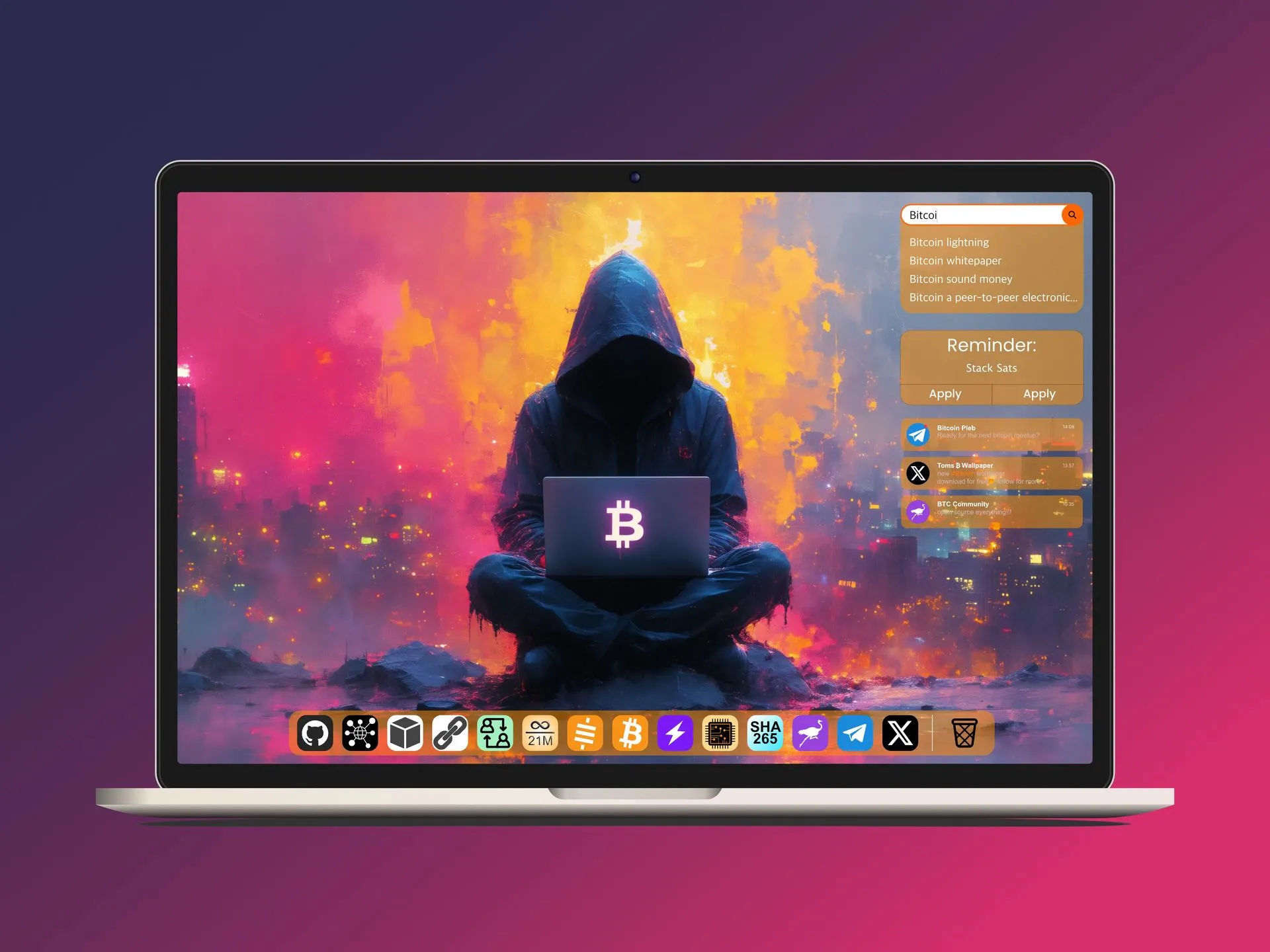 Wallpaper set „Satoshi codes“ | Geyser