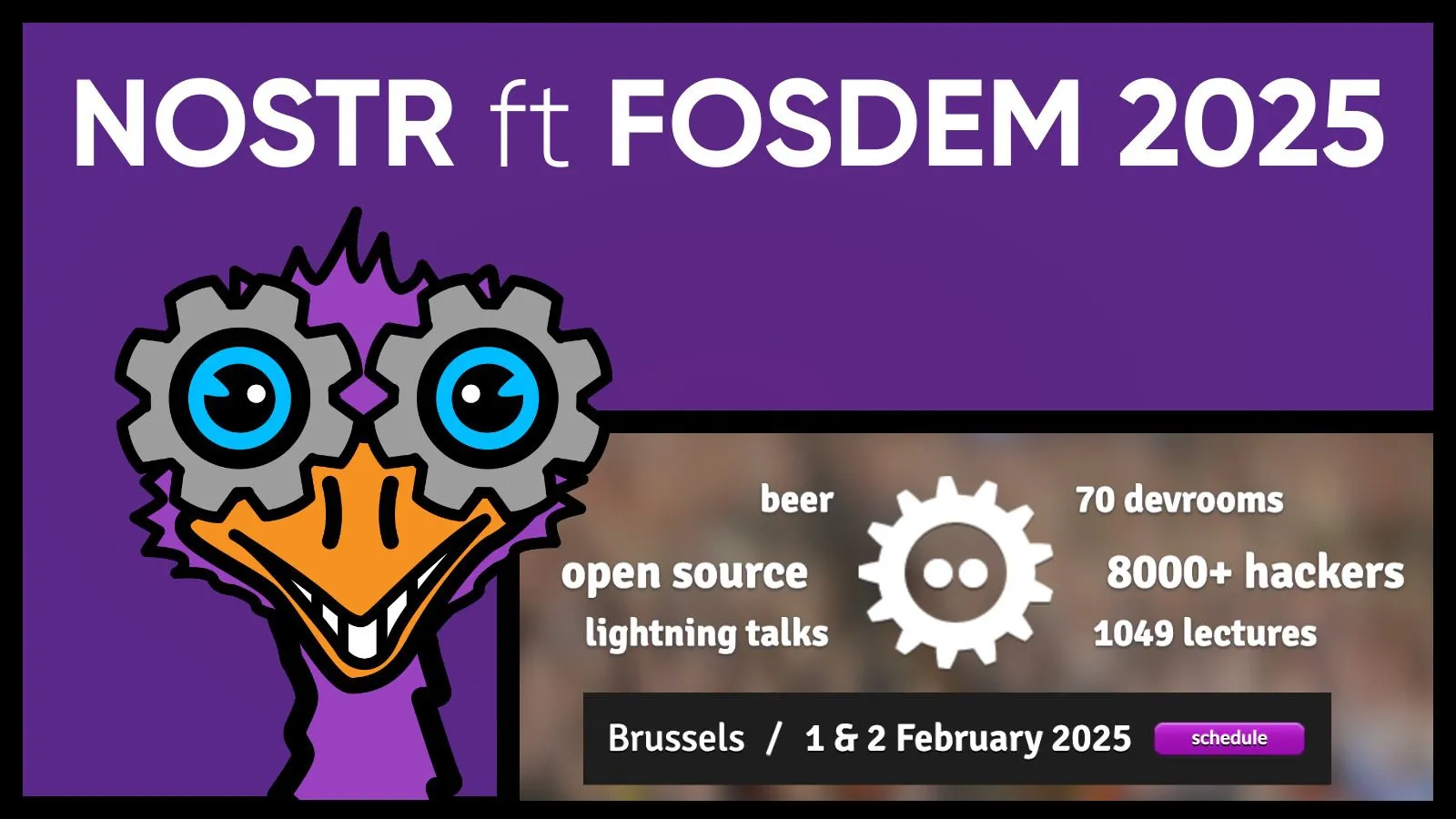 Bring Nostr to 8,000+ FOSS Developers at FOSDEM 2025! | Geyser
