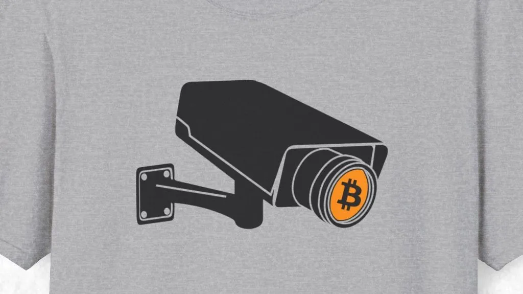Bitcoin Security Cam T-Shirt | Geyser