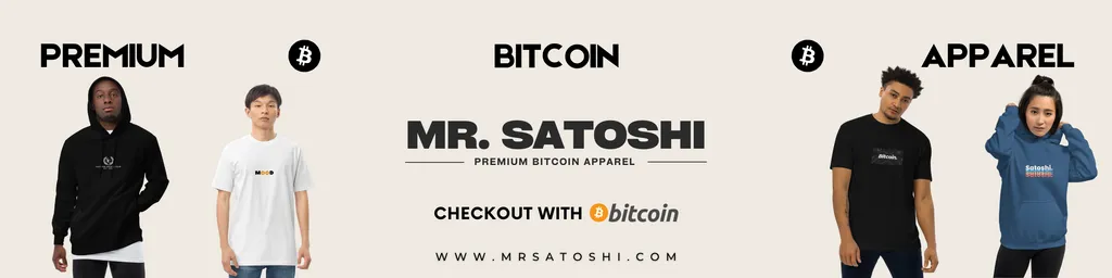 Mr. Satoshi: Premium Bitcoin Apparel | Geyser