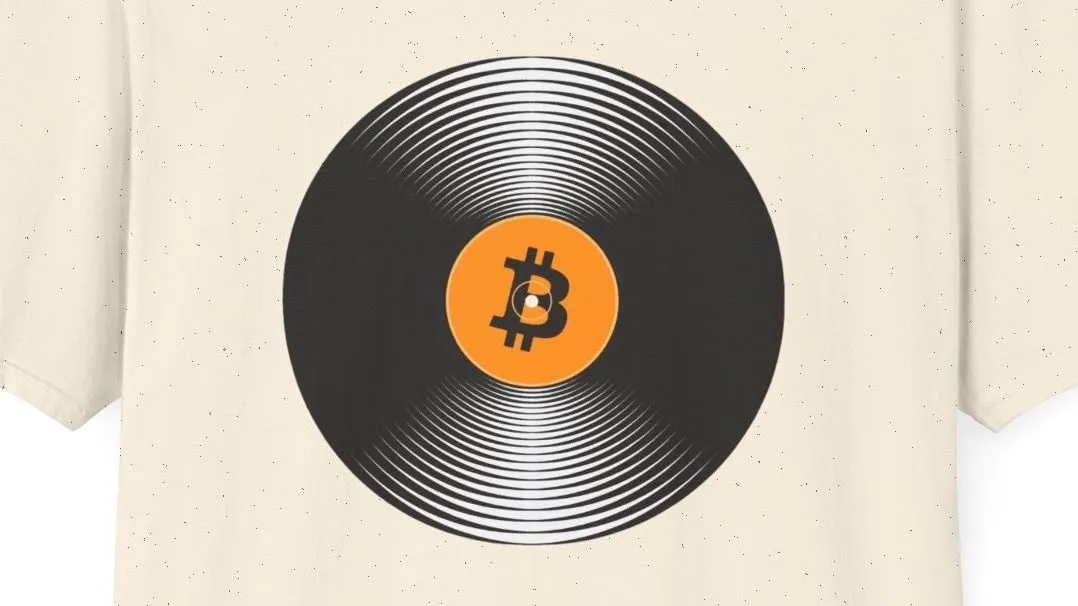 Bitcoin Vinyl Record T-Shirt | Geyser