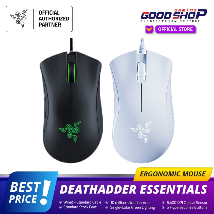 Razer Deathadder Essential - Gaming Mouse Mulai Rp 260.000 - GoodGamingShop