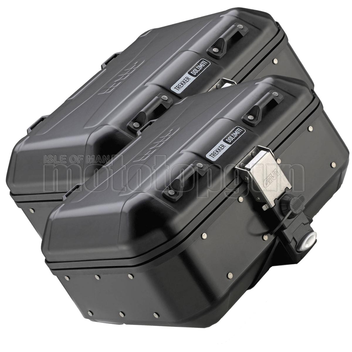 GIVI OUTBACK TRUNK OBKN58A + DOLOMITE SUITCASES DLM30B HONDA NC 750 X ...