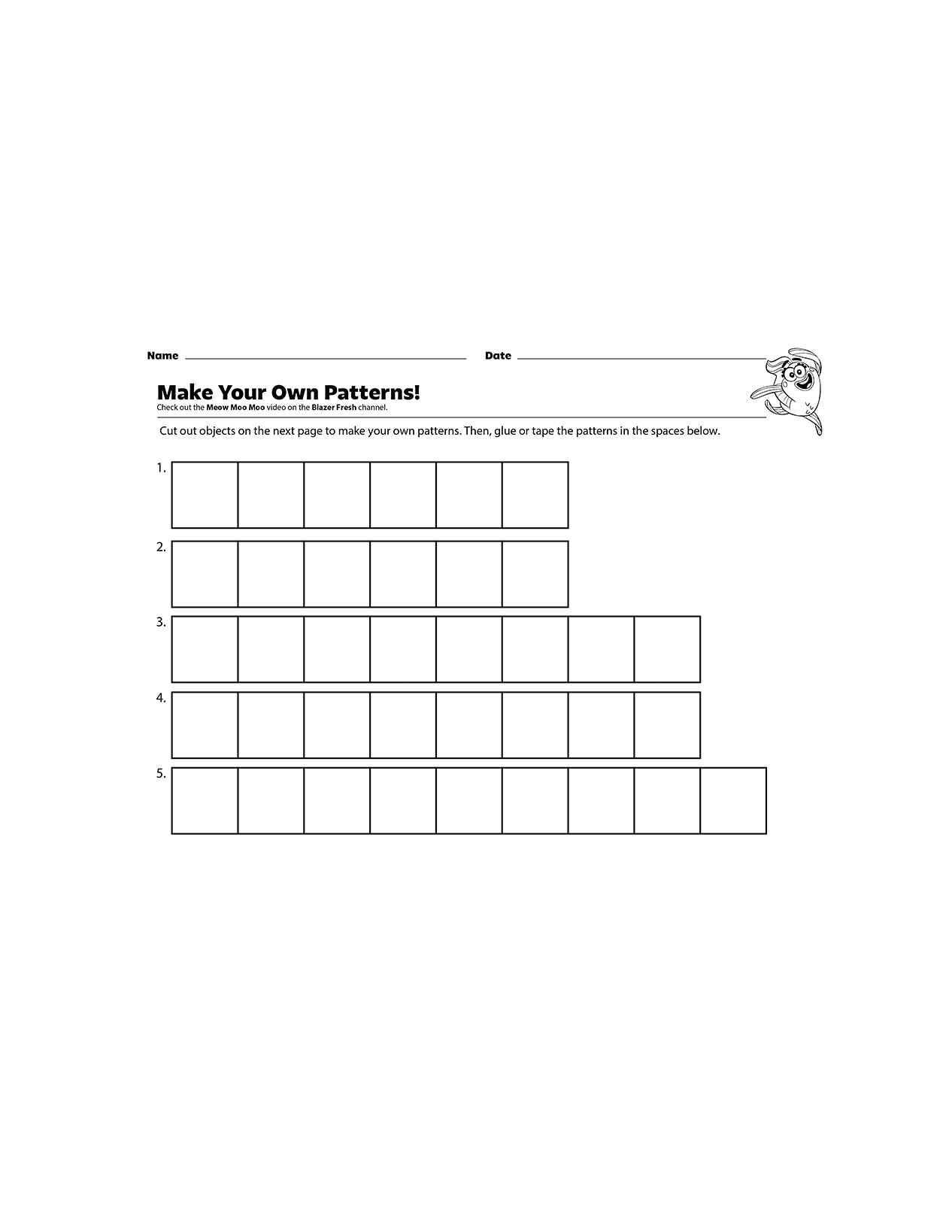 GoNoodle Make Your Own Patterns