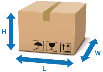 Measure shipping package | Kasper Transportation