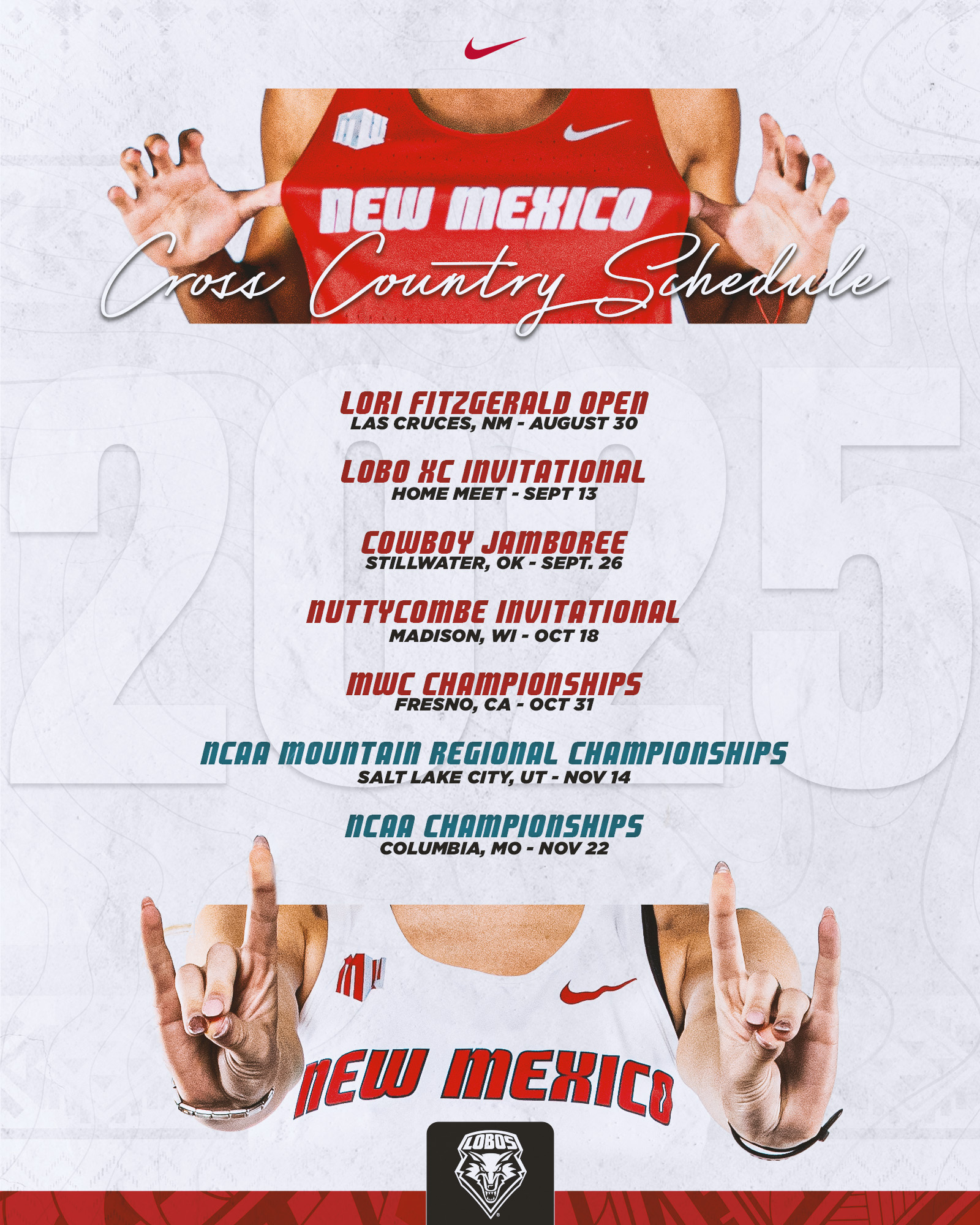 2025 Lobo XC Schedule Now Available - New Mexico Lobos - Official ...