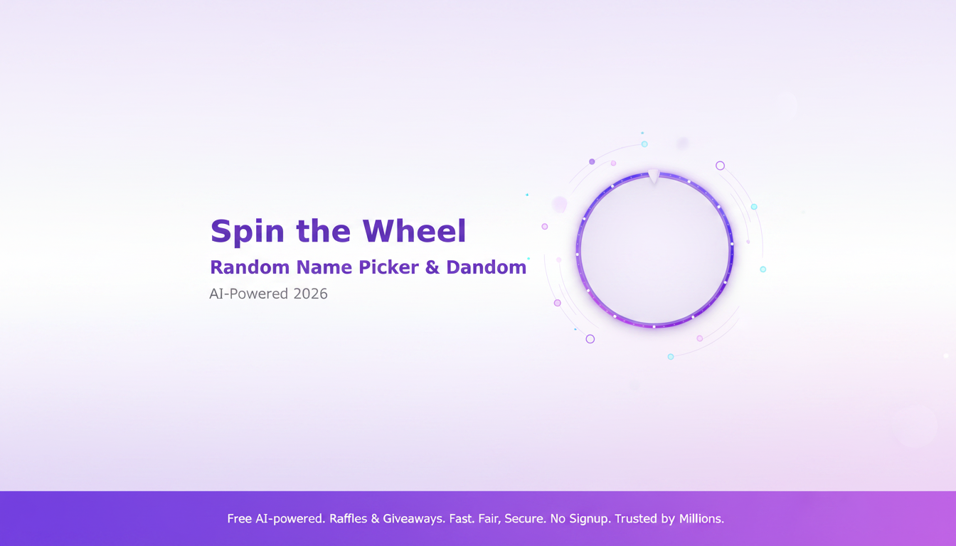 Spin the Wheel for Classroom | Random Name Picker 2026