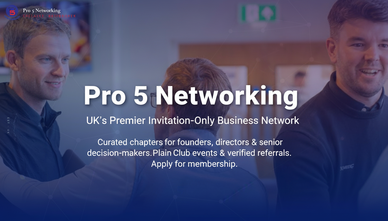 Register Interest - Pro 5 Networking | Pro 5 Networking