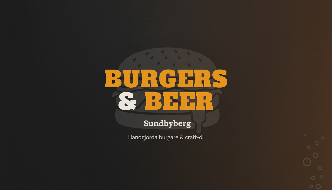 Sundbyberg — Smashburgare & Craft-öl | Burgers & Beer