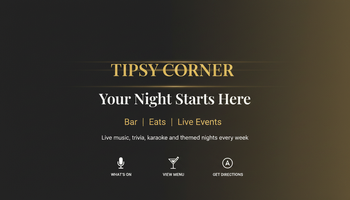 Menu — Tipsy Corner Naples