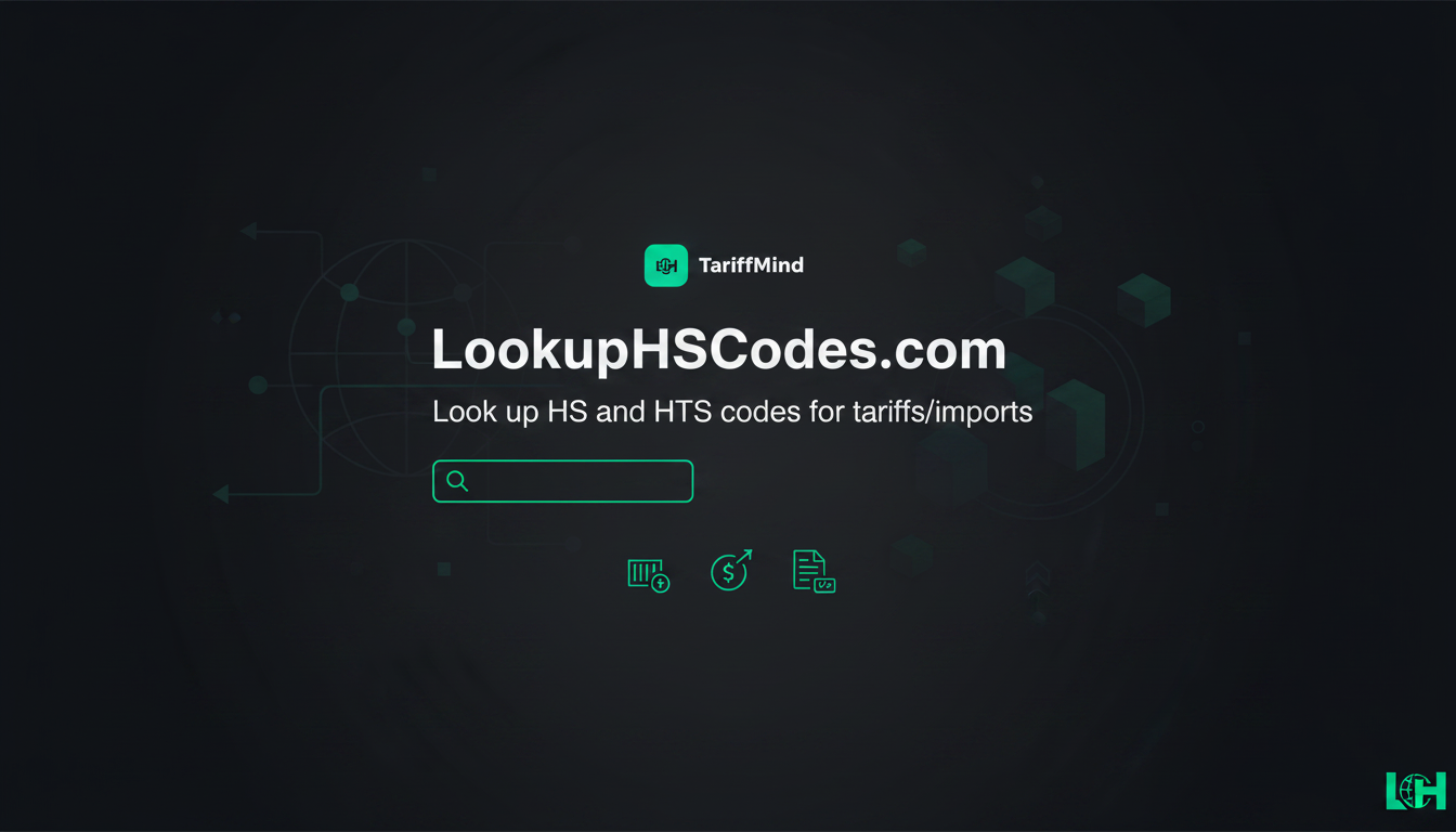 Free HS & HTS Code Lookup Tool | LookupHSCodes