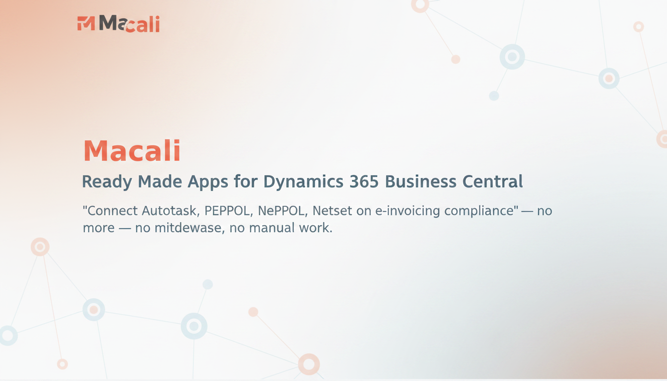 Macali — Ready Made Apps for Dynamics 365 Business Central