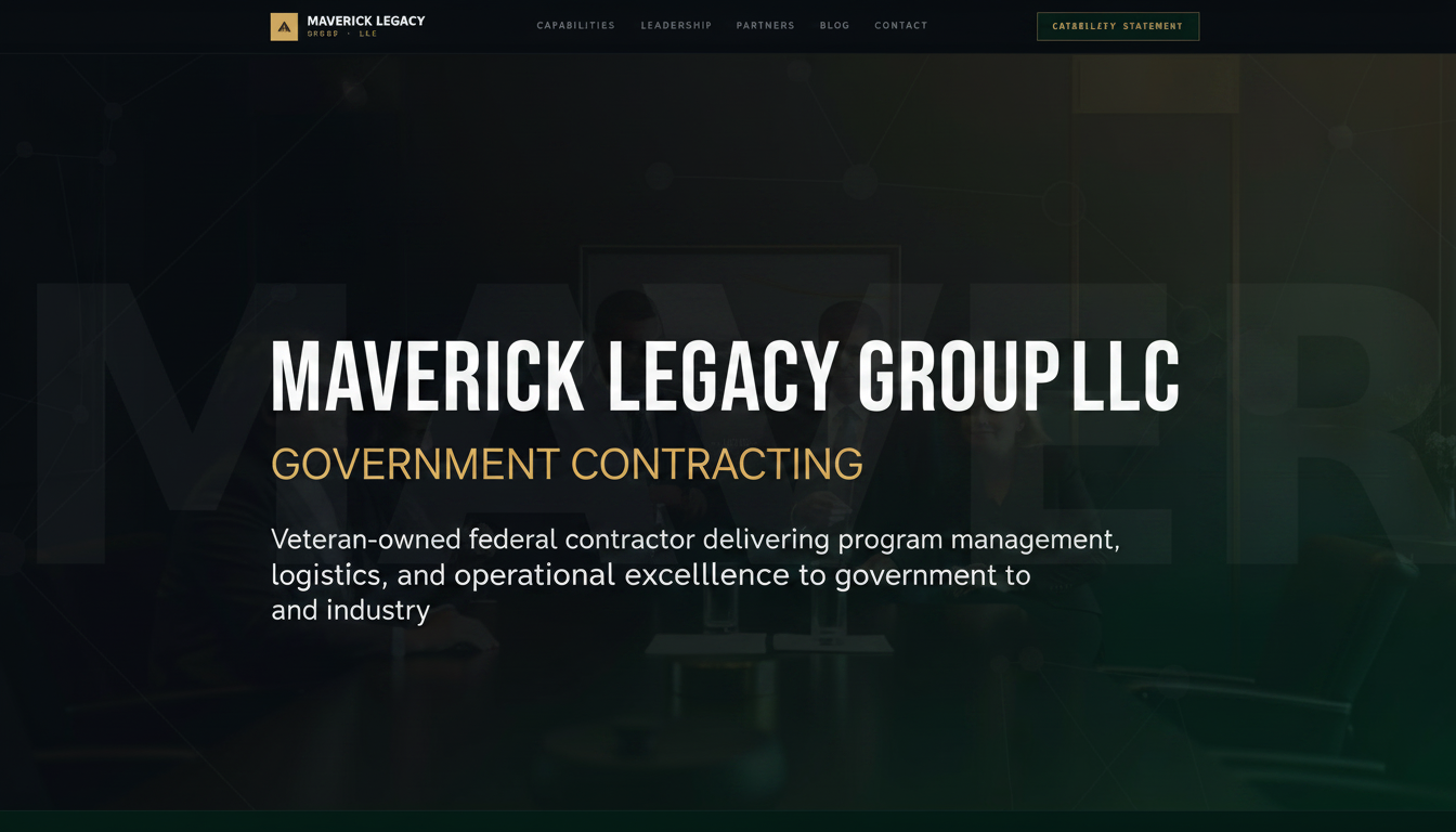 Maverick Legacy Group LLC — Government Contracting