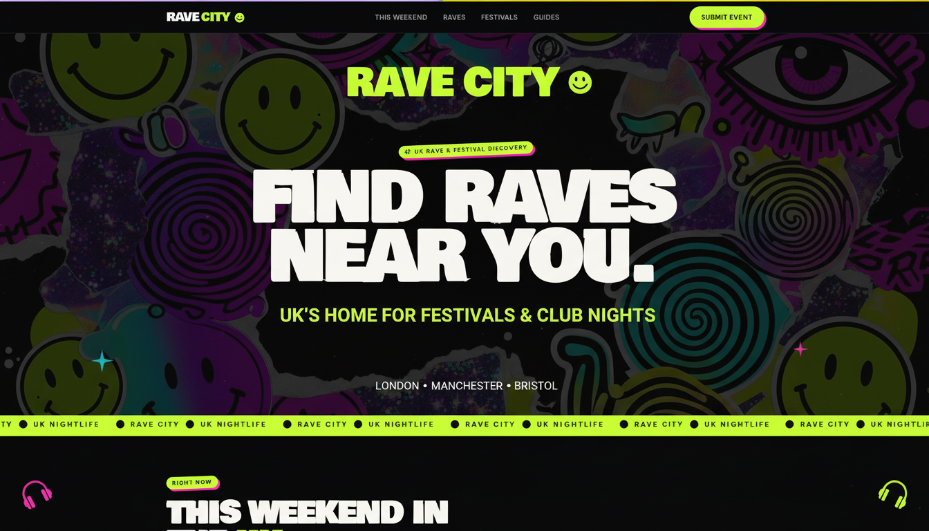 Rave City — Find Raves, Festivals & Club Nights Near You
