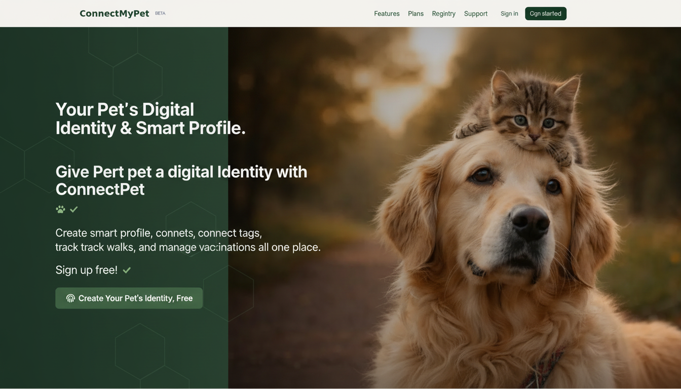ConnectMyPet: Your Pet's Digital Identity & Smart Profile