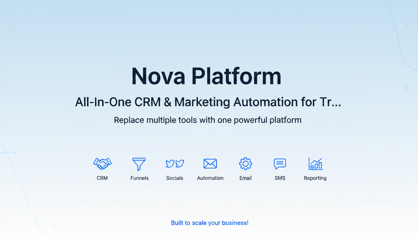 Nova - All-in-One CRM, Marketing & AI Platform for Coaches, Consultants ...