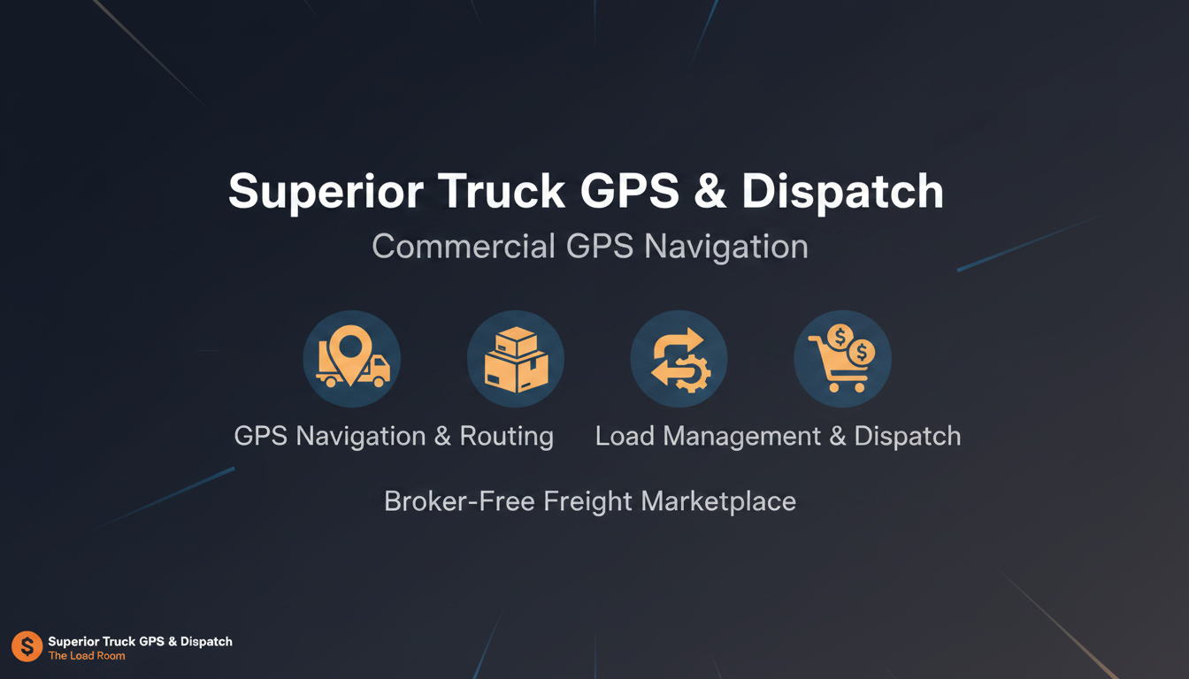 Superior Truck GPS & Dispatch — Truck-Safe Navigation, Dispatch & Load ...