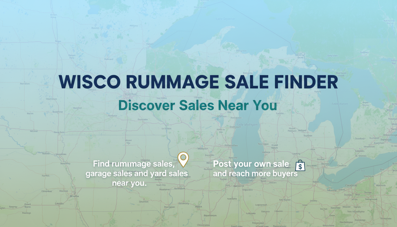 Wisco Rummage Sale Finder — Wisconsin Rummage, Garage & Yard Sales