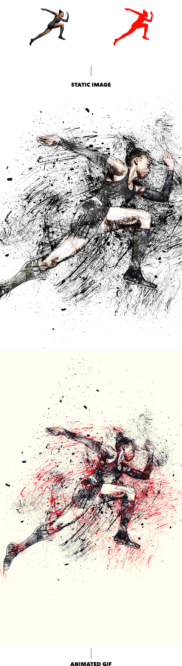 Gif Animated Ink Scribbles Photoshop Action by sreda | GraphicRiver