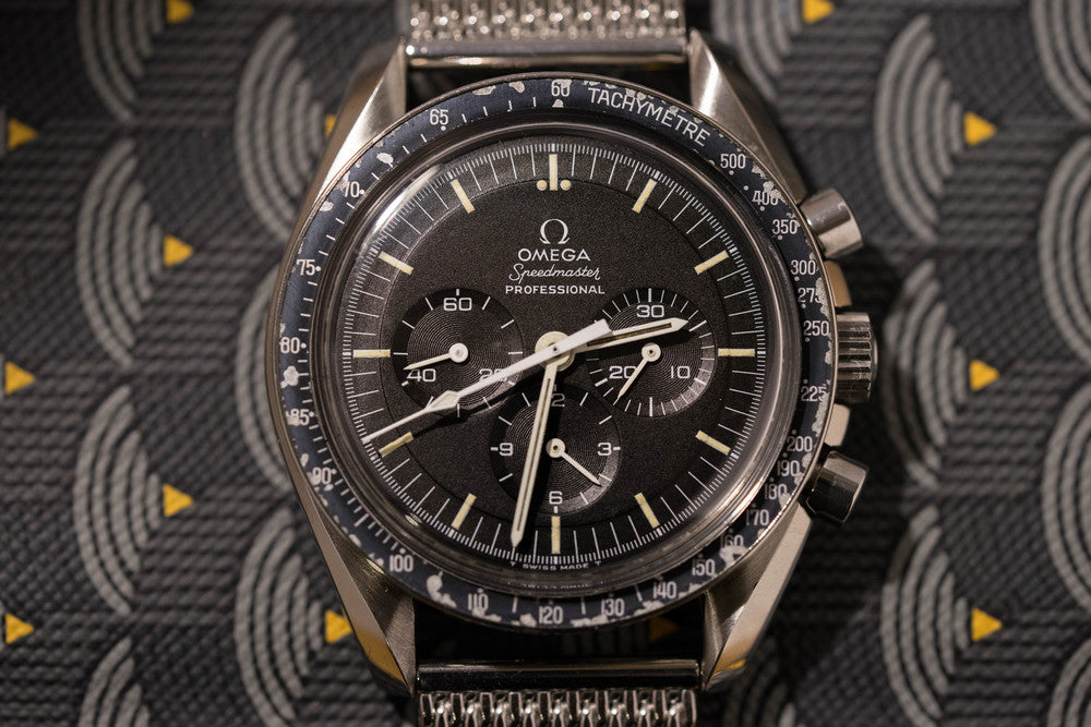 1970 Omega Speedmaster 145.022-71 Stepped Dial | Grey and Patina
