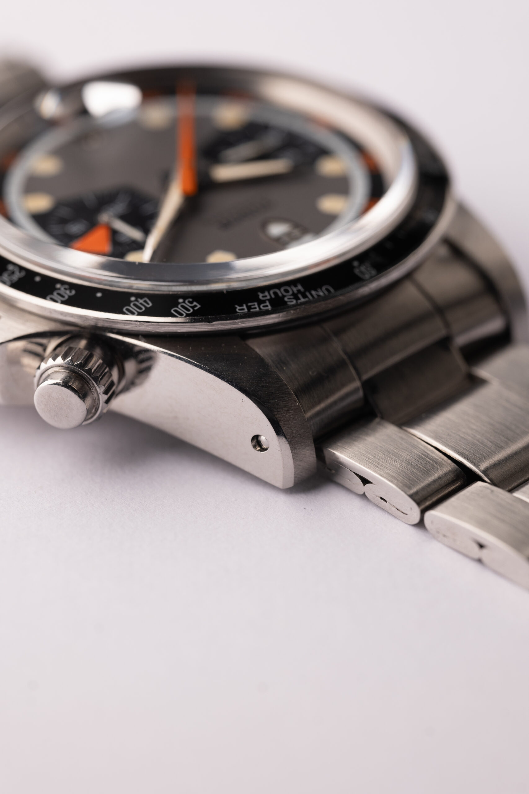 1971 Tudor 7031 Grey "Home-Plate" Oyster Date Chronograph | Grey and Patina