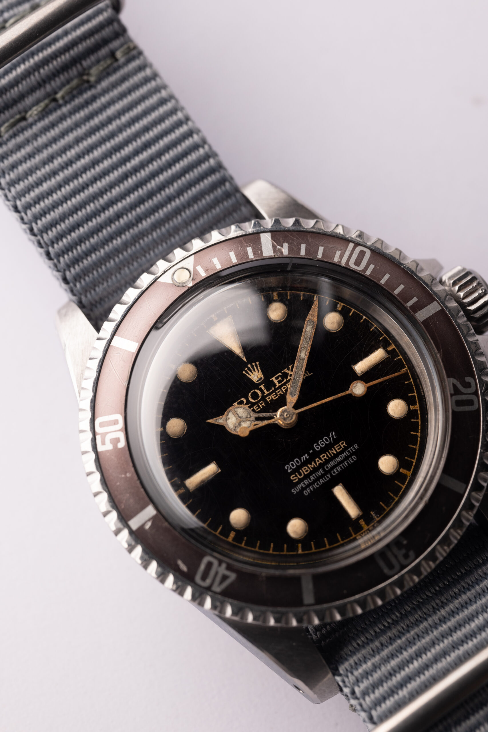 1962 Rolex 5512 Gilt Chapter Ring Submariner | Grey and Patina