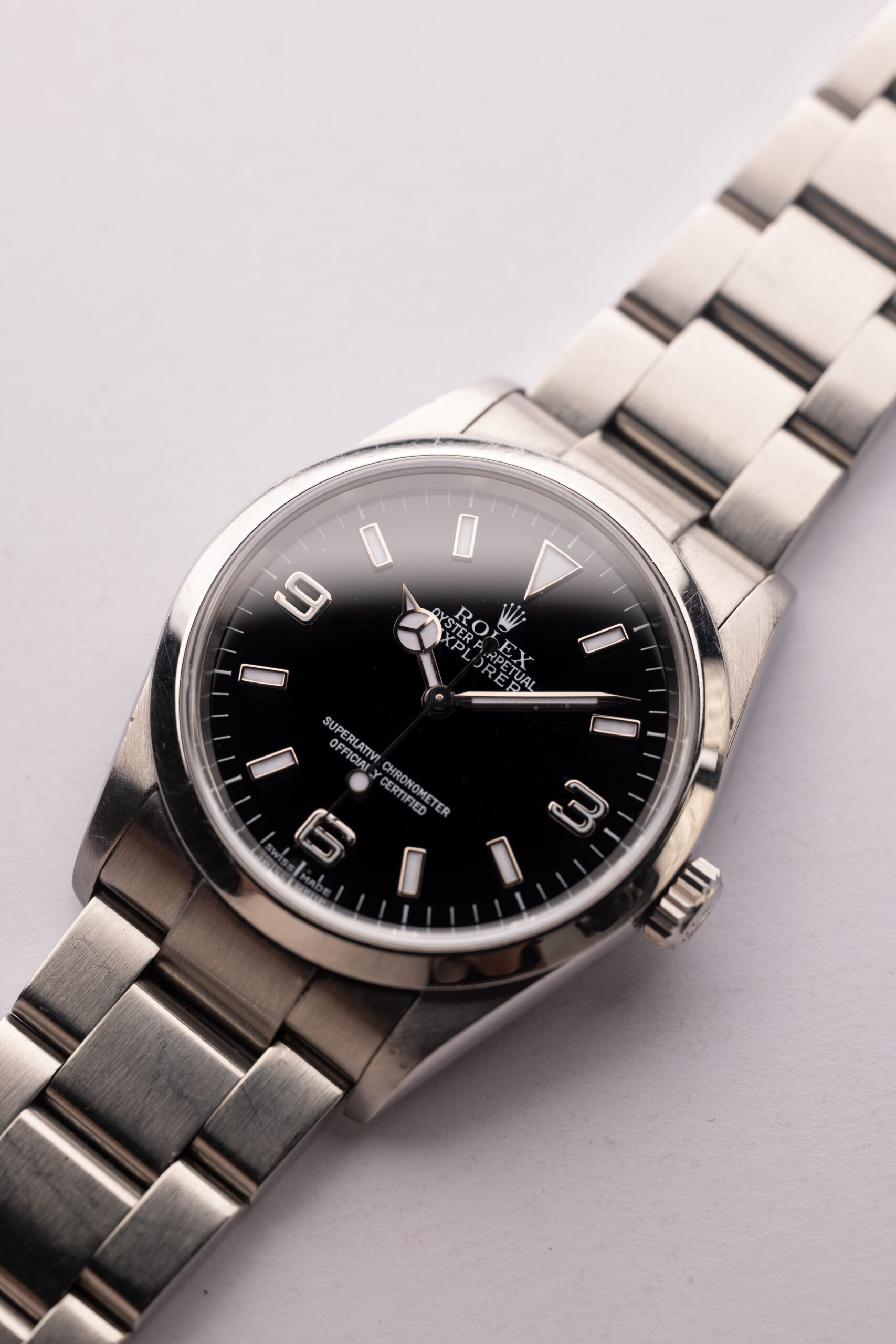 2001 Rolex 114270 Explorer I | Grey and Patina
