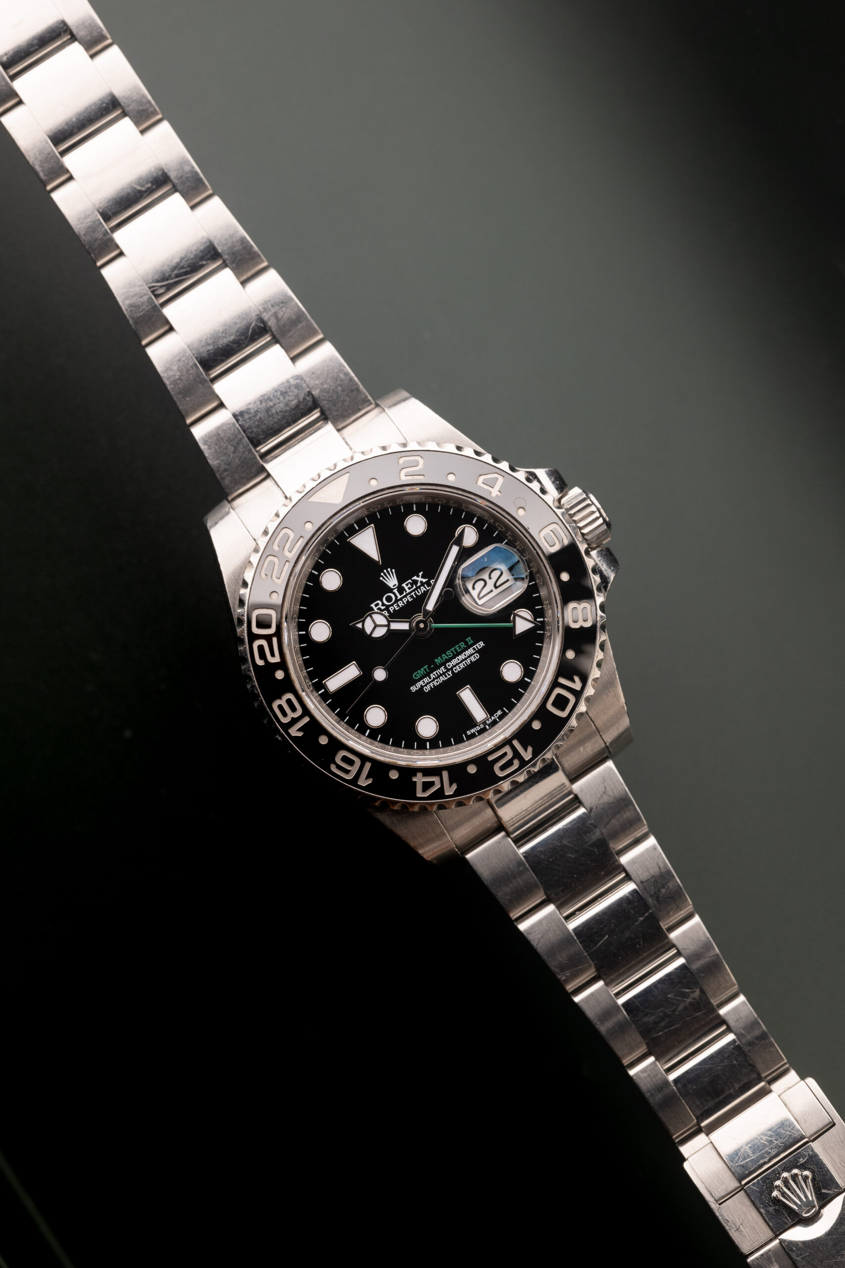 2017 Rolex 116710LN Black GMT-Master II w/ Box & Papers | Grey and Patina