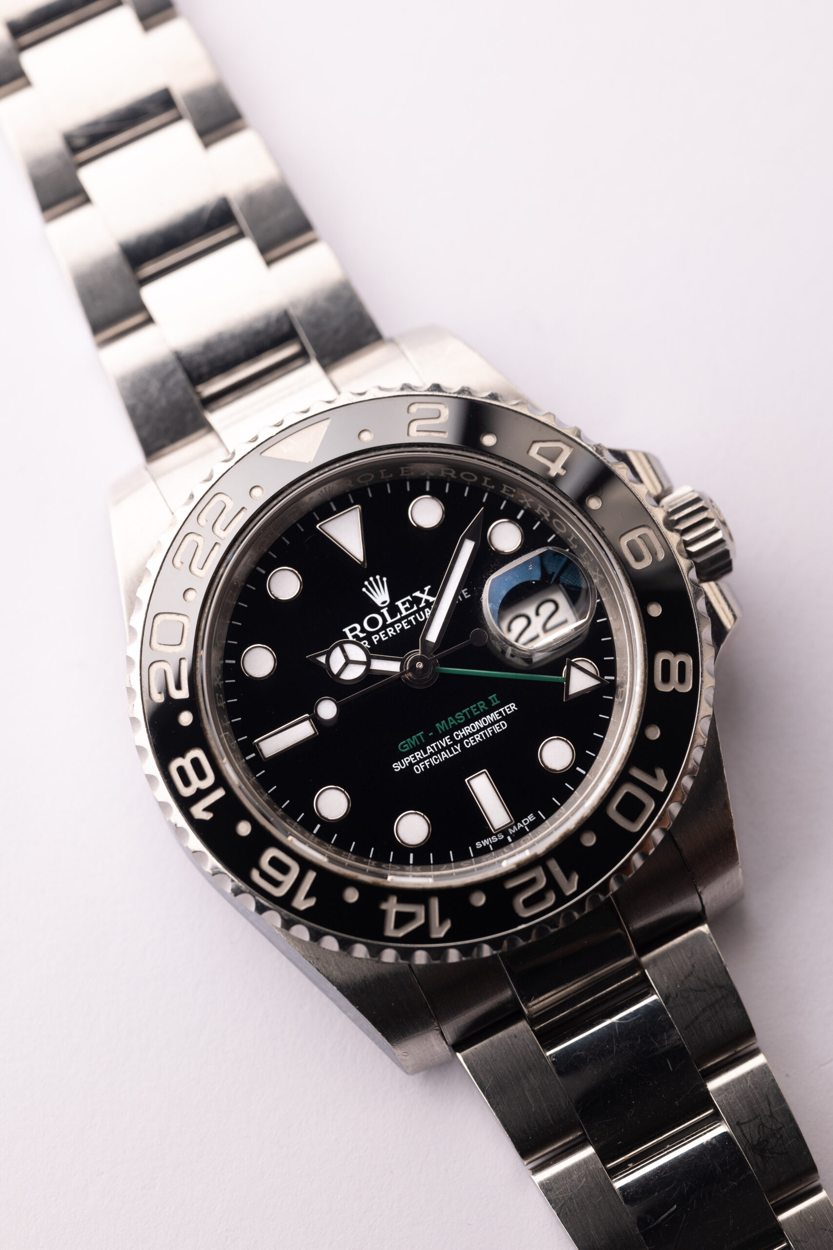 2017 Rolex 116710LN Black GMT-Master II w/ Box & Papers | Grey and Patina