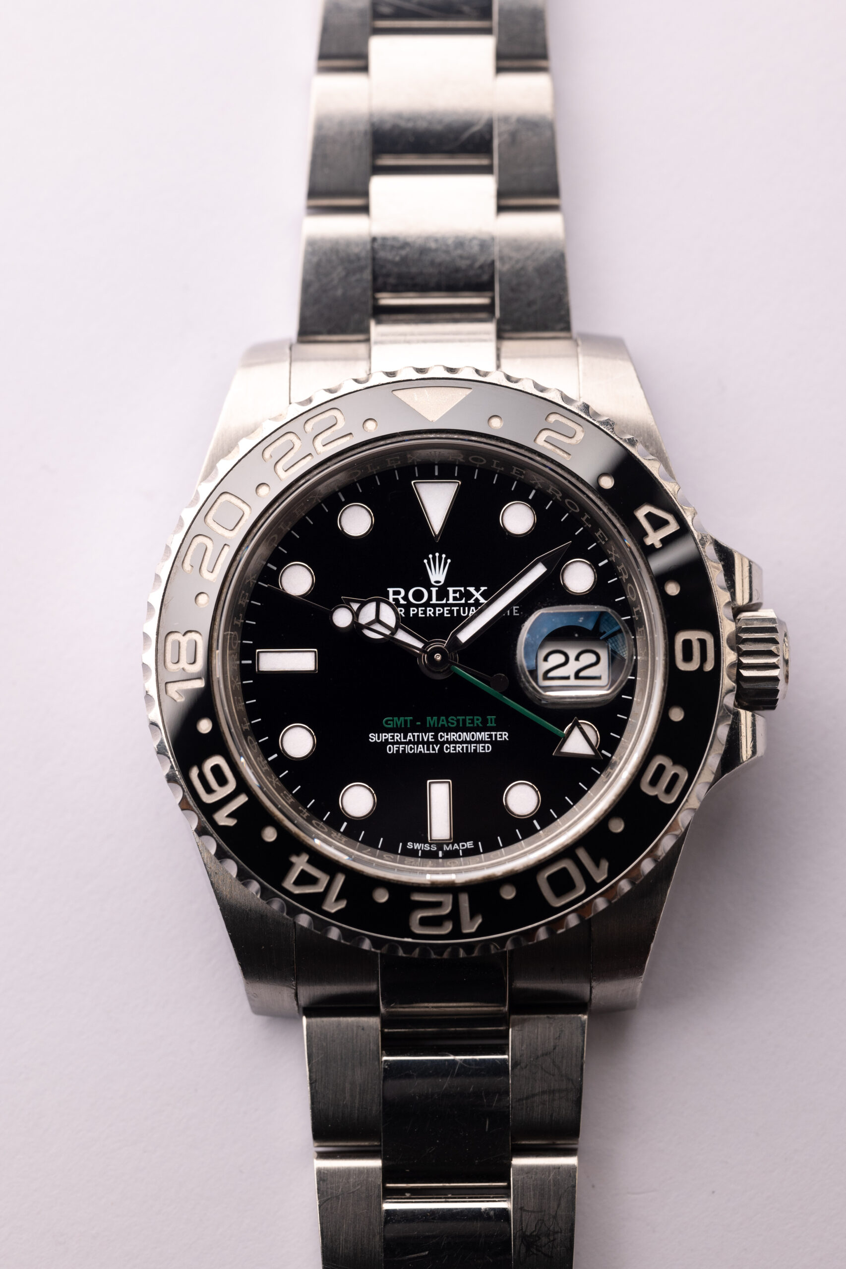 2017 Rolex 116710LN Black GMT-Master II w/ Box & Papers | Grey and Patina