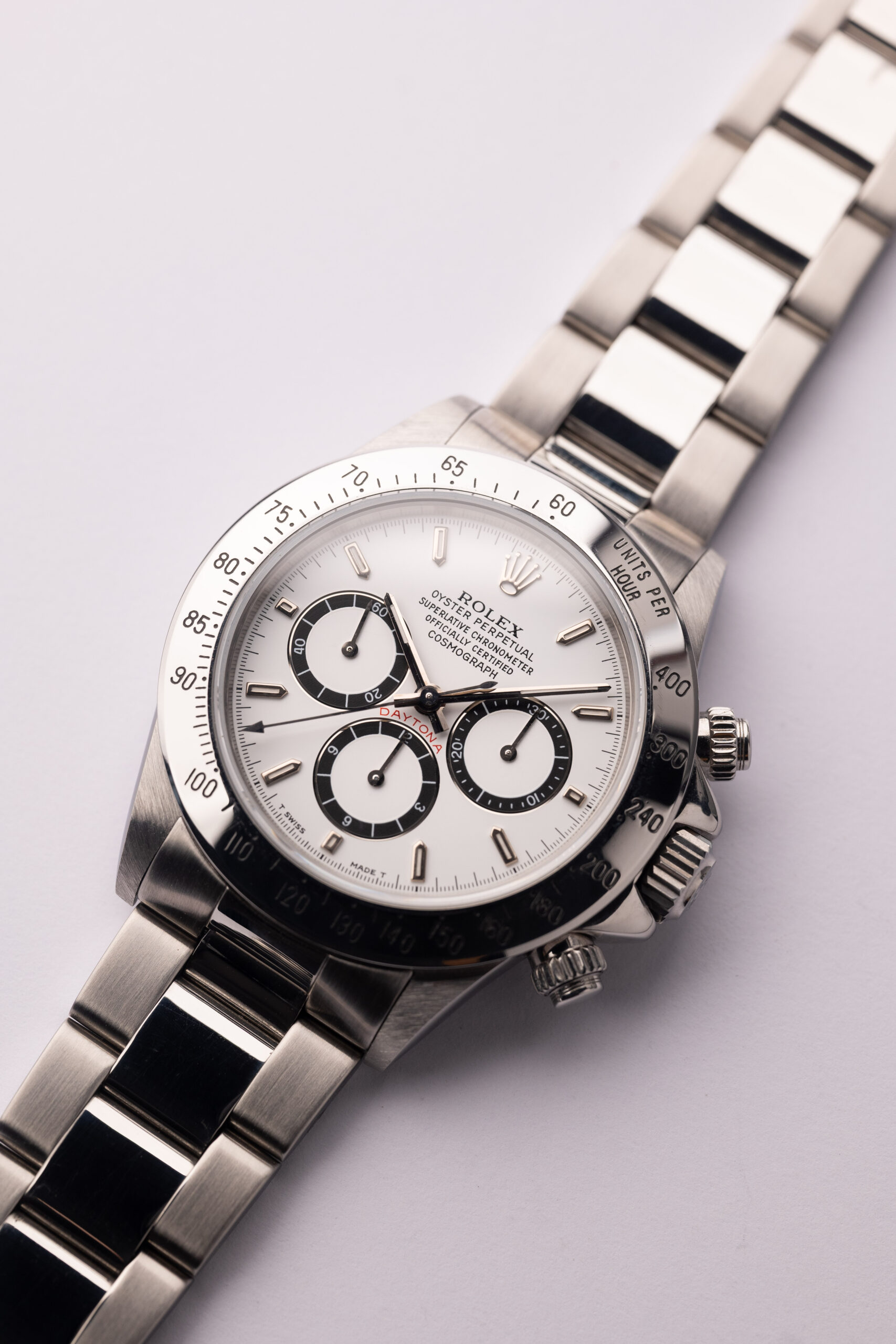 1993 Rolex 16250 White "Inverted Six" Zenith Daytona | Grey and Patina