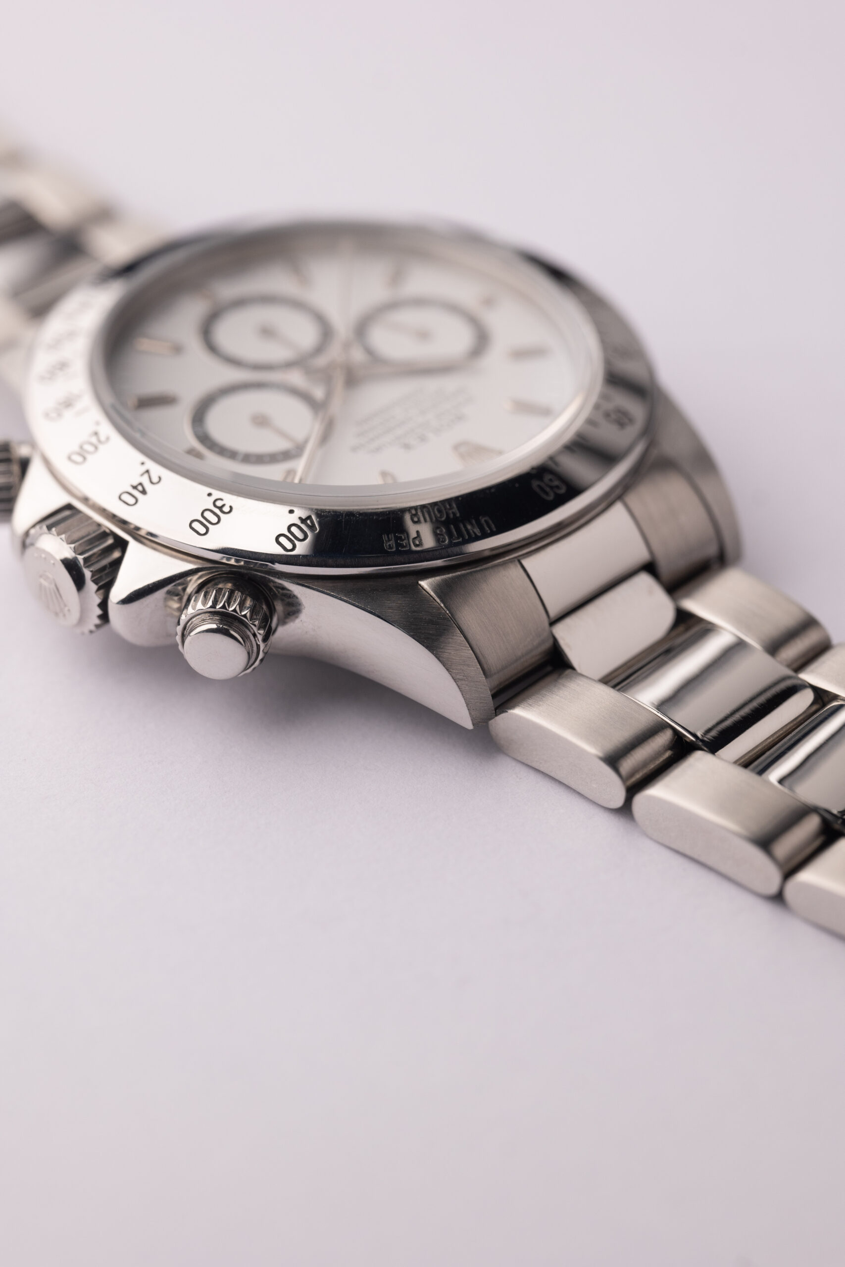 1993 Rolex 16250 White "Inverted Six" Zenith Daytona | Grey and Patina