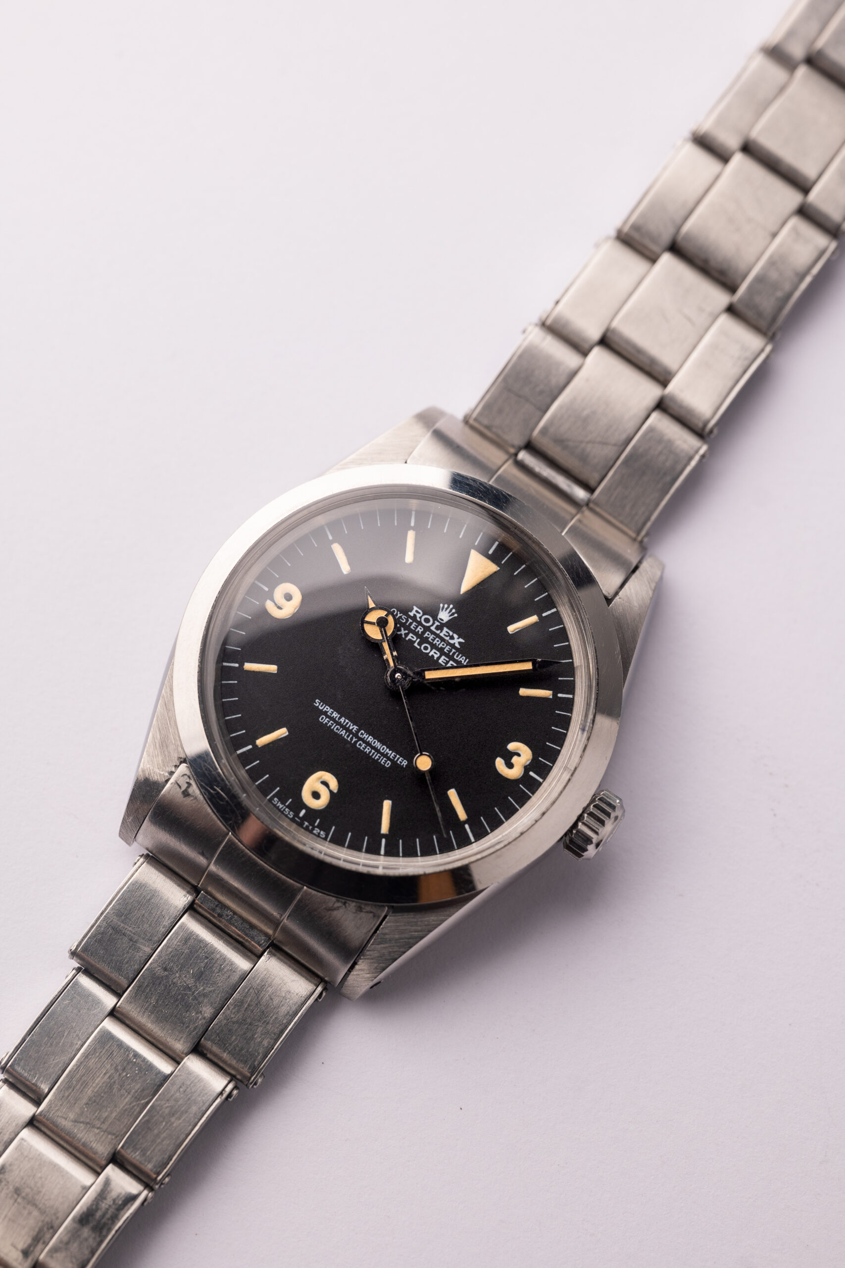 1968 Rolex 1016 Mk. I "Frog Foot" Bubble Font Dial Explorer | Grey and ...
