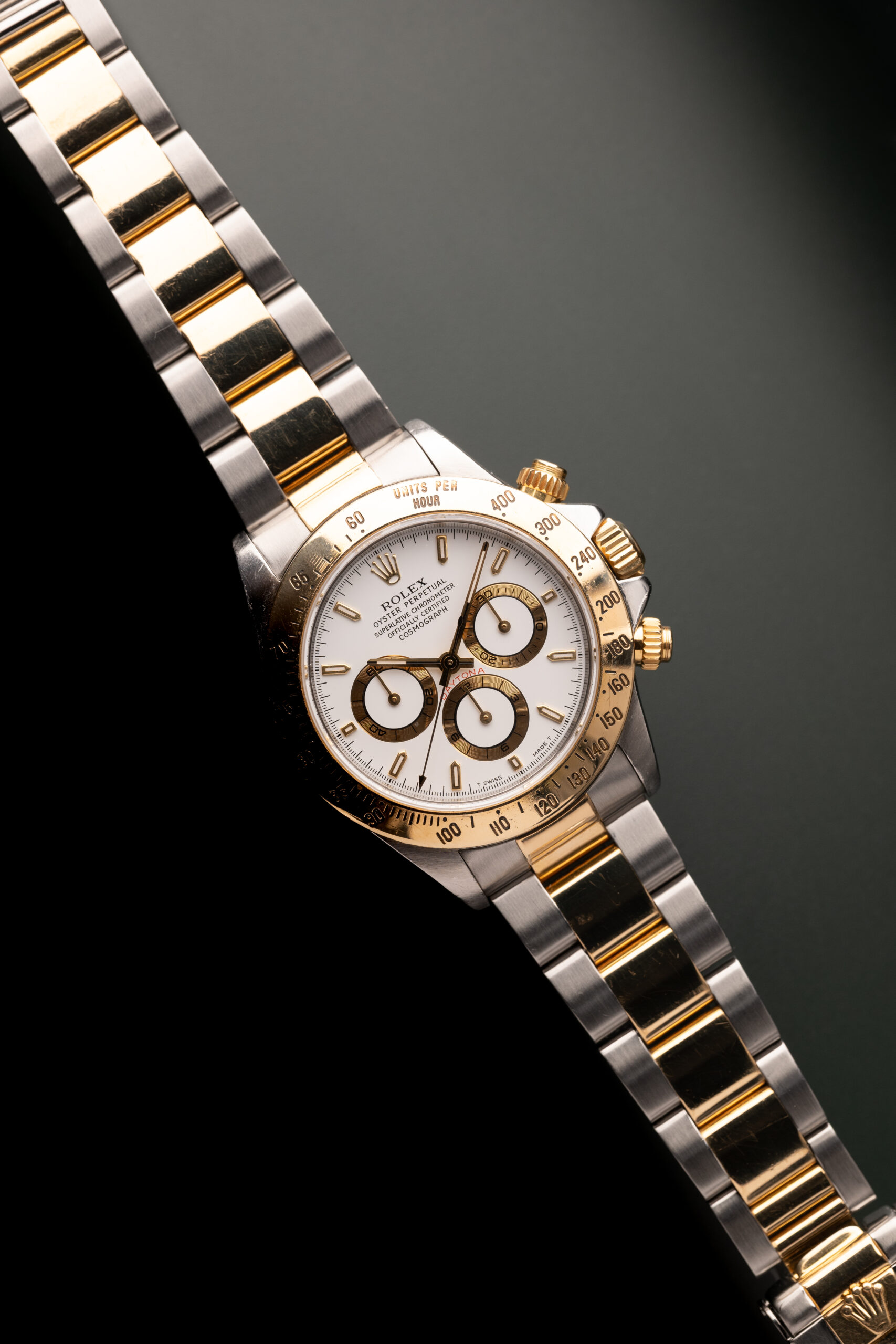 Shop By Brand Rolex Daytona 2 Tone White Dial | Grey and Patina