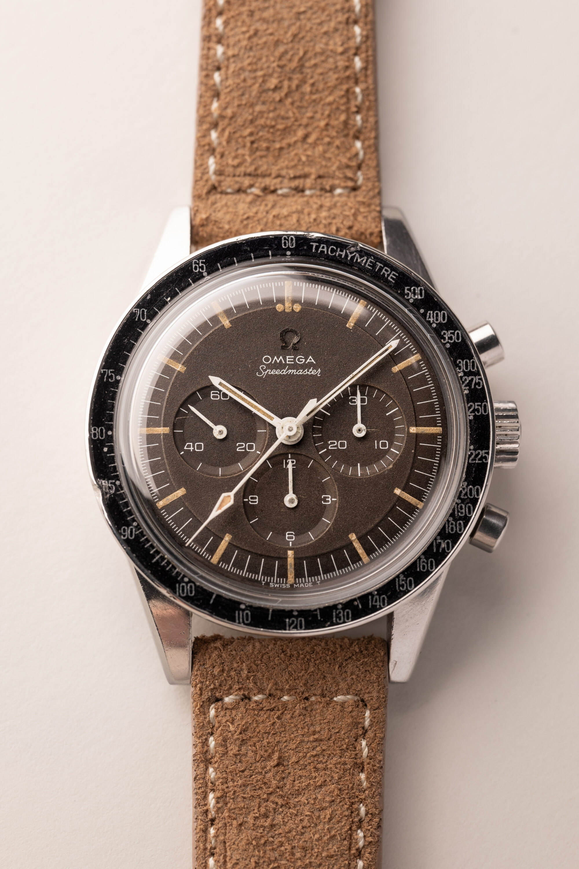 1965 Omega 105.003-65 ST "Ed-White" Tropical Speedmaster | Grey and Patina