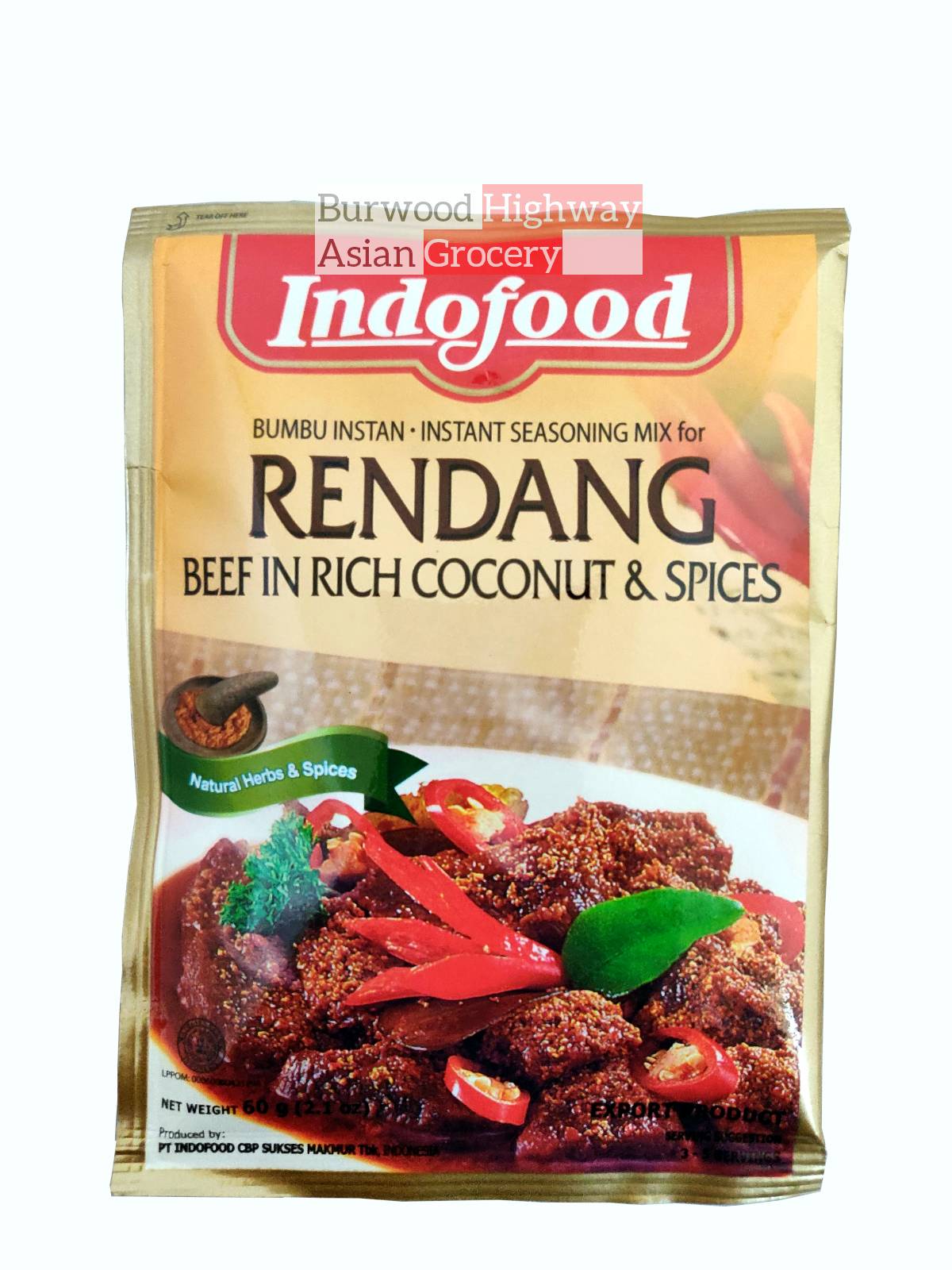 indofood rendang Indofood rendang spicy coconut beef seasoning (24 x 1. ...