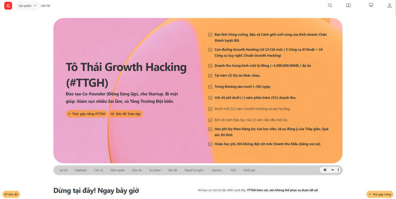 Bản đồ Tô Thái Growth Hacking