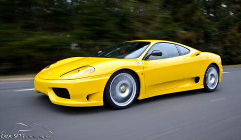 Yellow Ferrari 360 Coupe