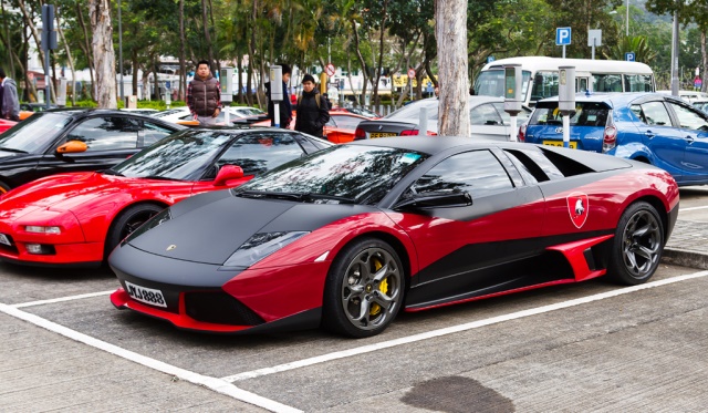 Duo of Wrapped Lamborghini Murcielago LP640s in Hong Kong - GTspirit